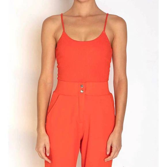 The Range | Tops | New The Range Alloy Rib Rope Tank In Fuego | Poshmark